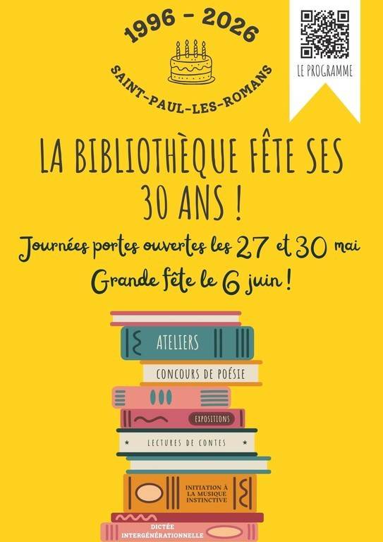 La bibliothèque fête ses 30 ans!