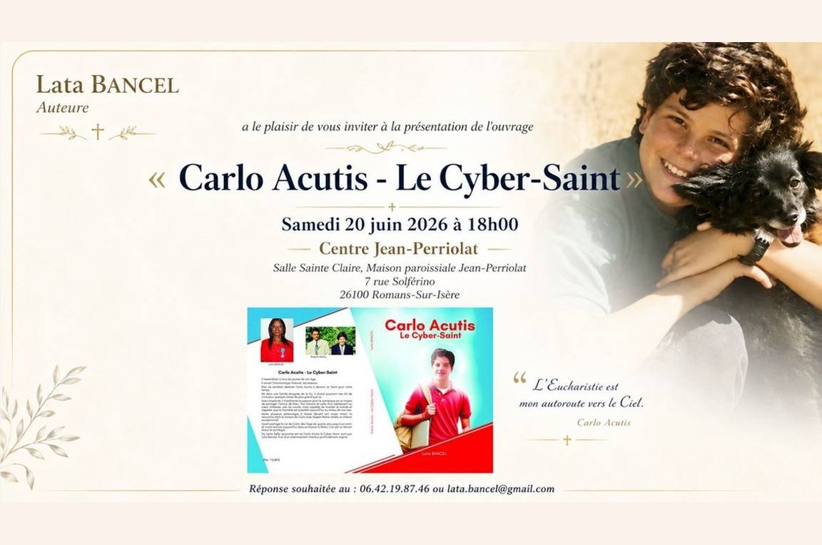 Présentation de l'ouvrage "Carlo Acutis - le Cyber-Saint" et dédicace ...